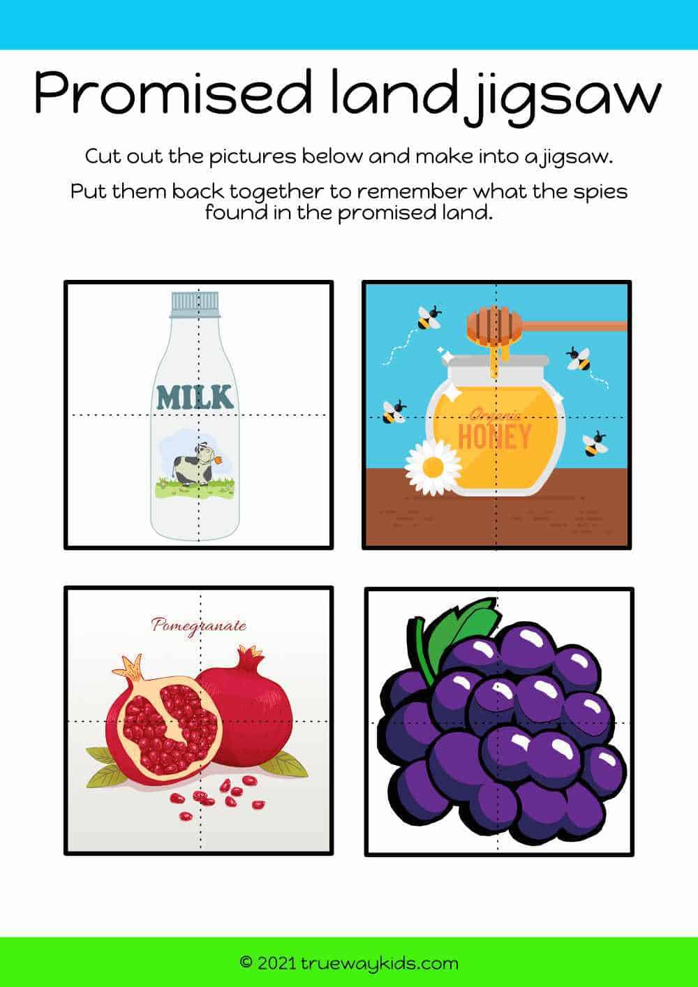 The 12 spies and the promised land - Free Bible lesson for kids ...