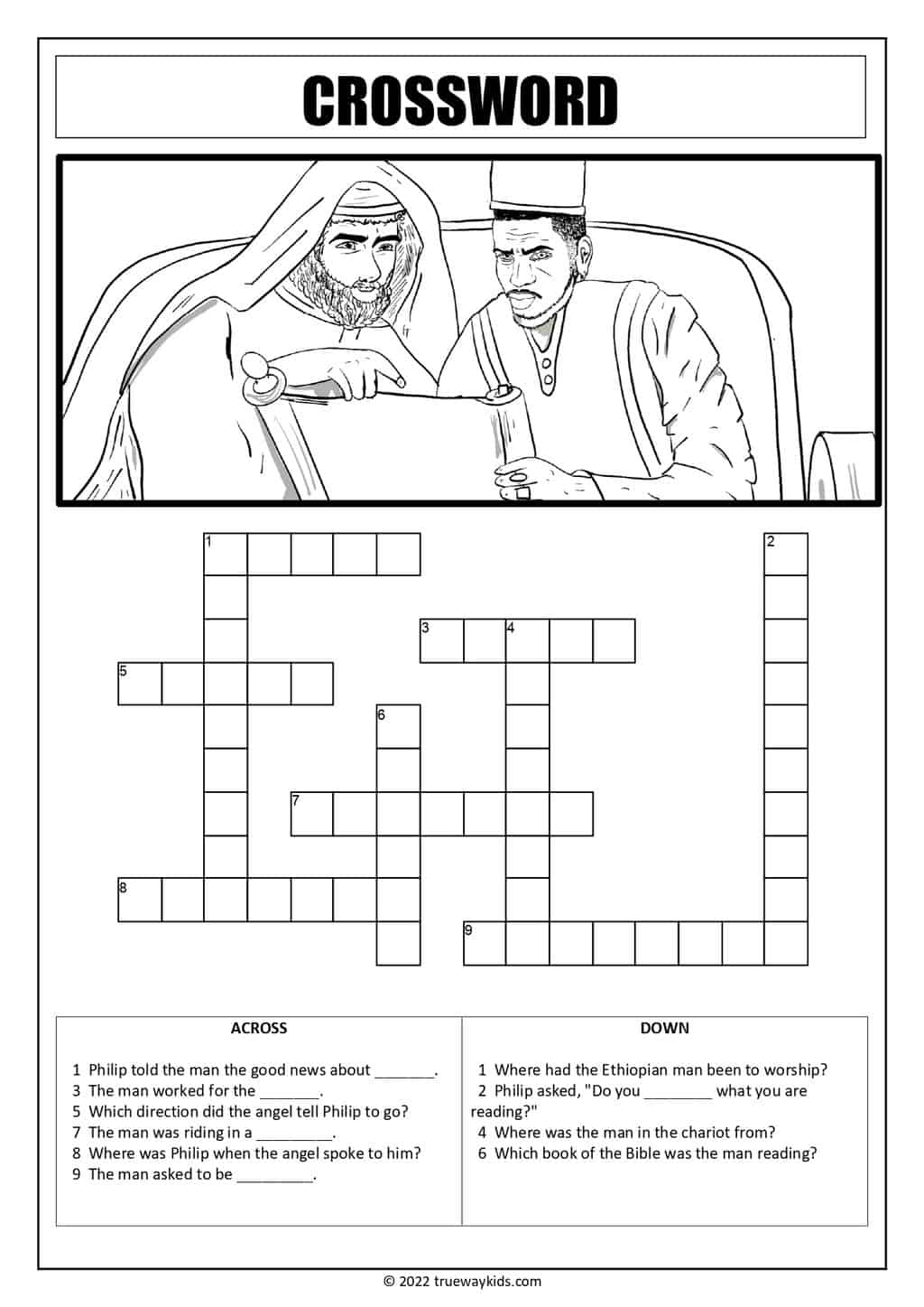 PHILIP AND THE ETHIOPIAN - Acts 8:26-40 - Bible lesson for teens ...