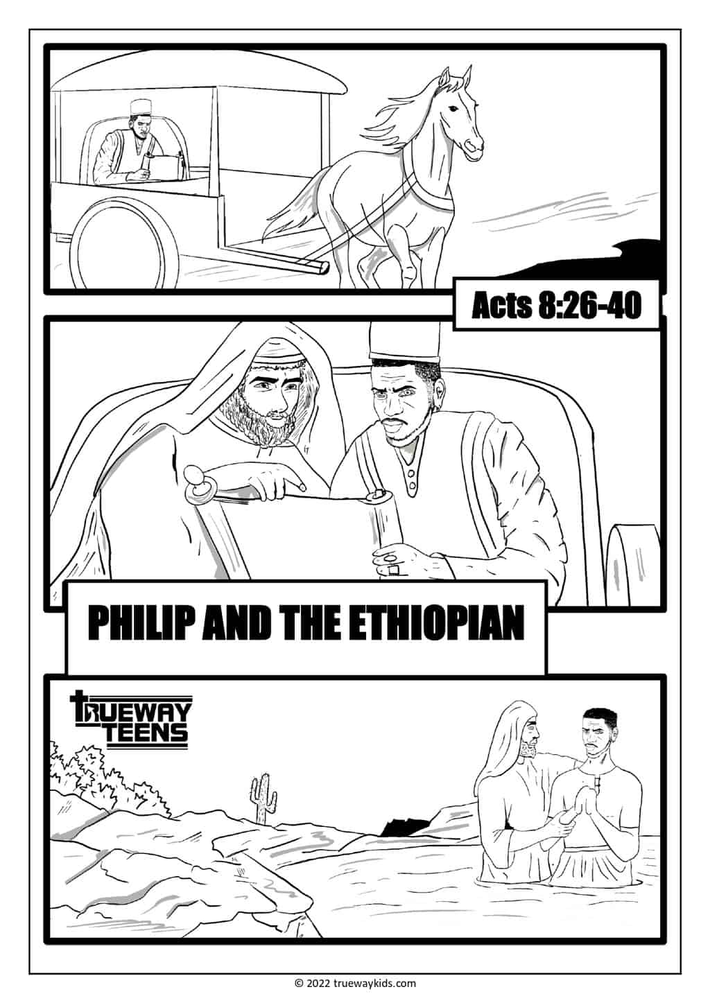 PHILIP AND THE ETHIOPIAN - Acts 8:26-40 - Bible lesson for teens ...