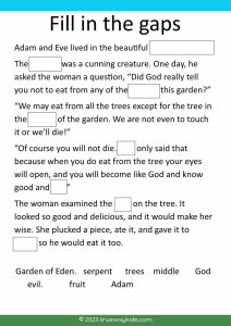 The Fall- Genesis 3 (Bible lesson for 5 - 10 year old) - Trueway Kids