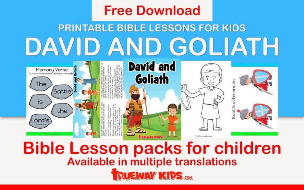 David and Goliath - Bible lessons for kids - Trueway Kids
