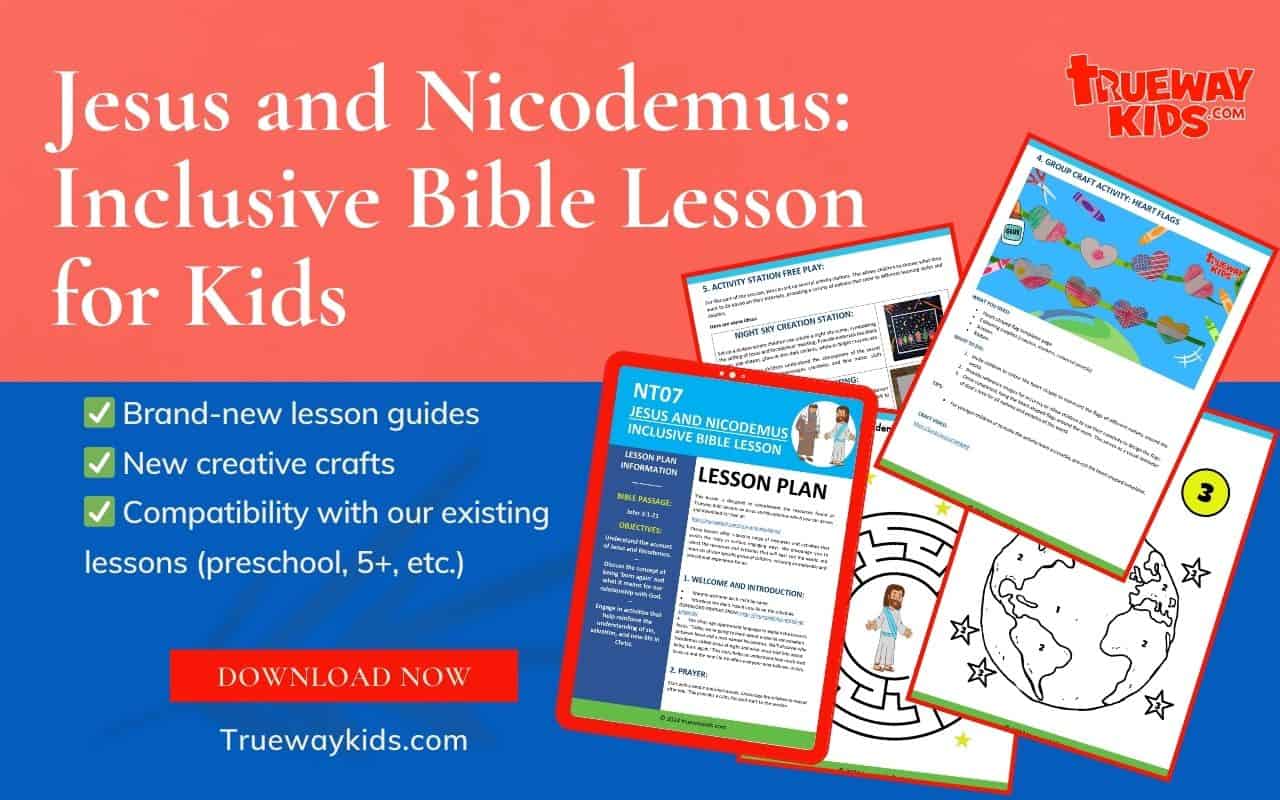 Bible Story Coloring Page For Jesus And Nicodemus Free