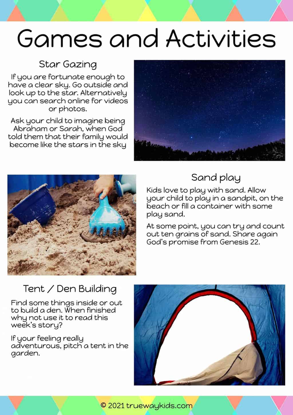 God calls Abraham and Sarah - Free Bible lesson for kids - Trueway Kids