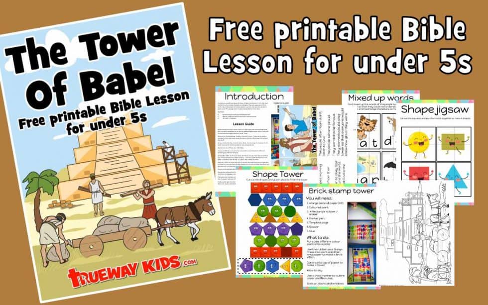 The Tower of Babel - Free printable Bible lesson for kids - Trueway Kids