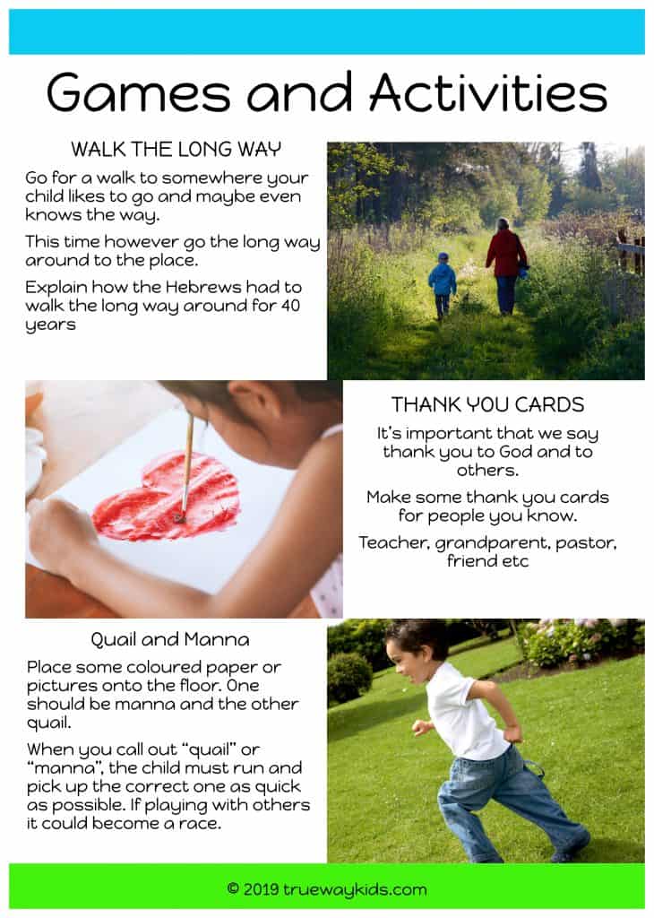 Wandering in the Wilderness - Free Bible lesson for kids - Trueway Kids