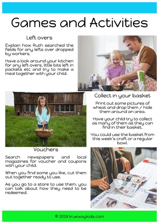 Ruth - Free Bible lesson for kids - Trueway Kids