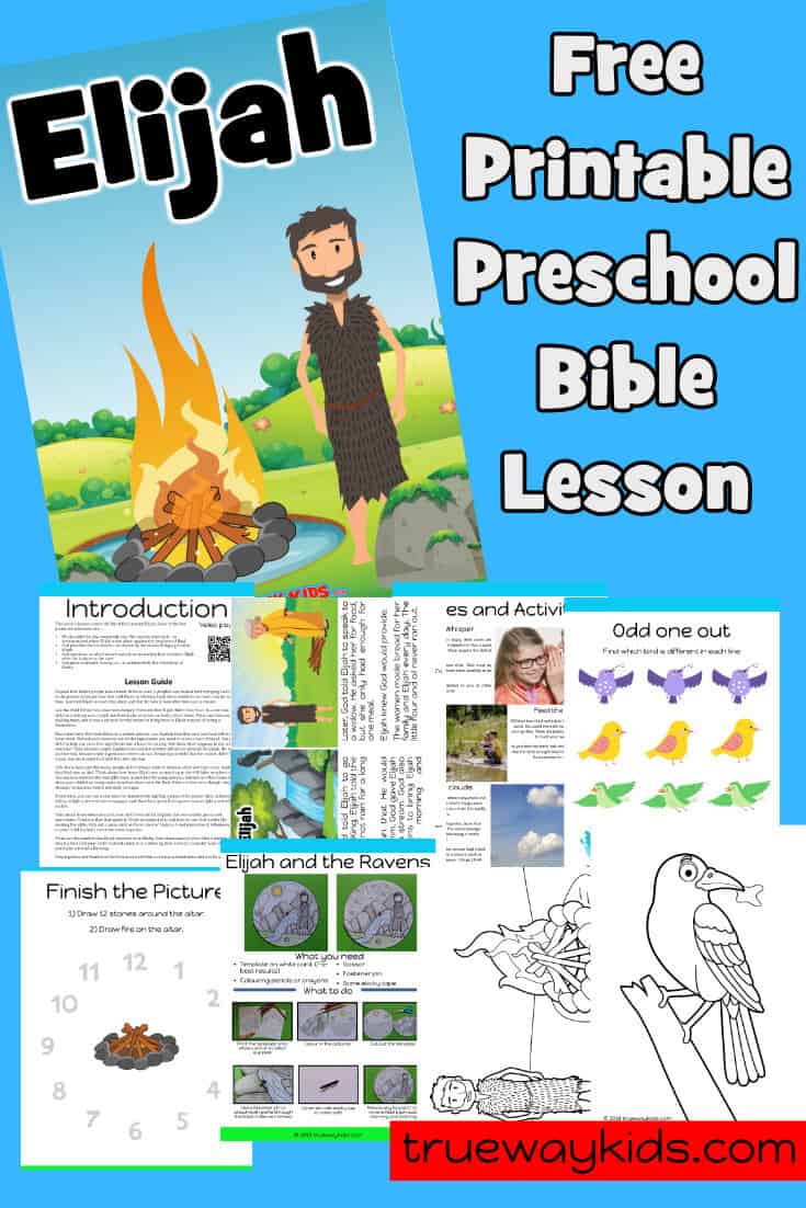 Elijah Bible Lessons for kids - Trueway Kids