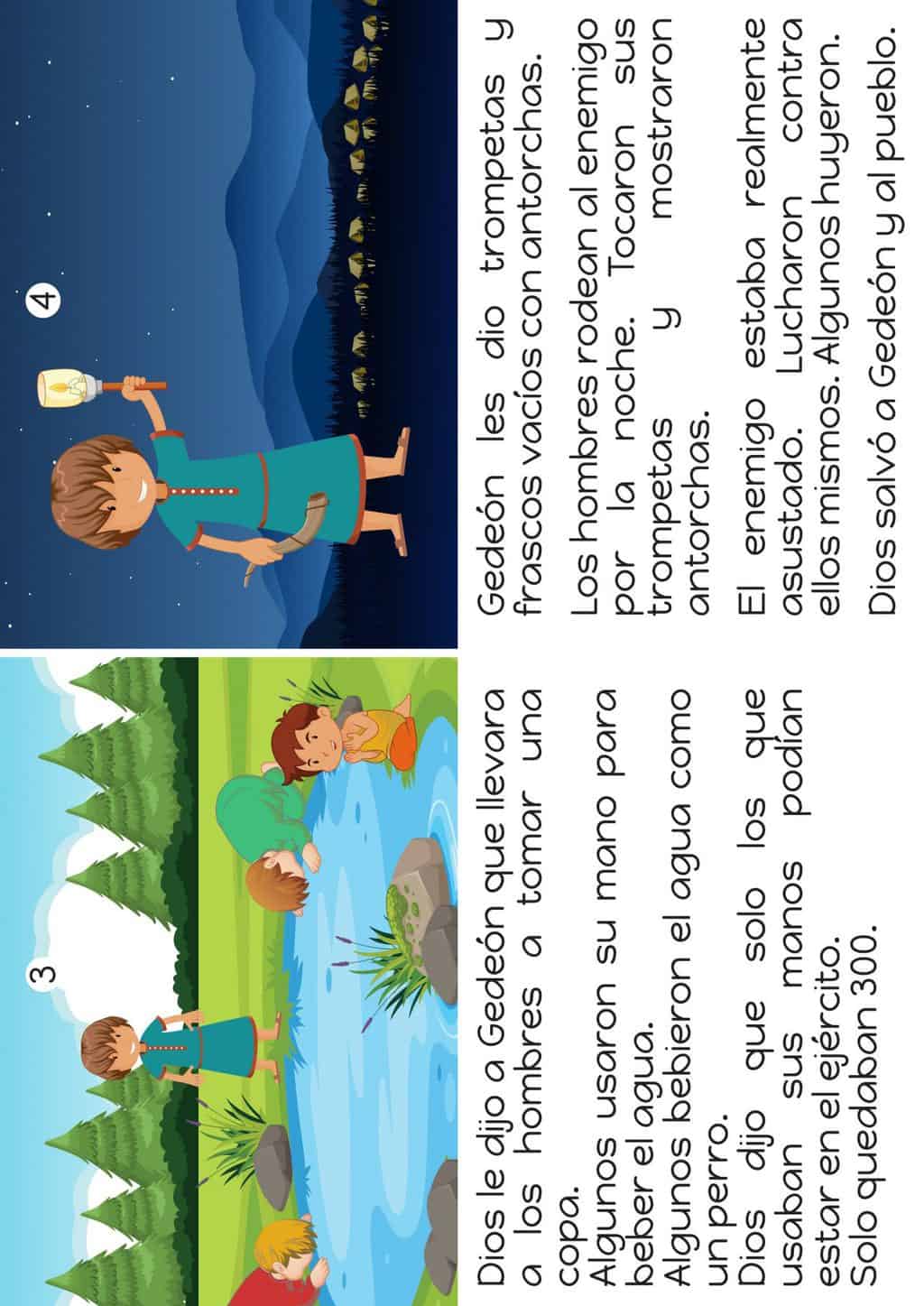 El Ejército de Gedeón de 300 - lección de la biblia para niños ...