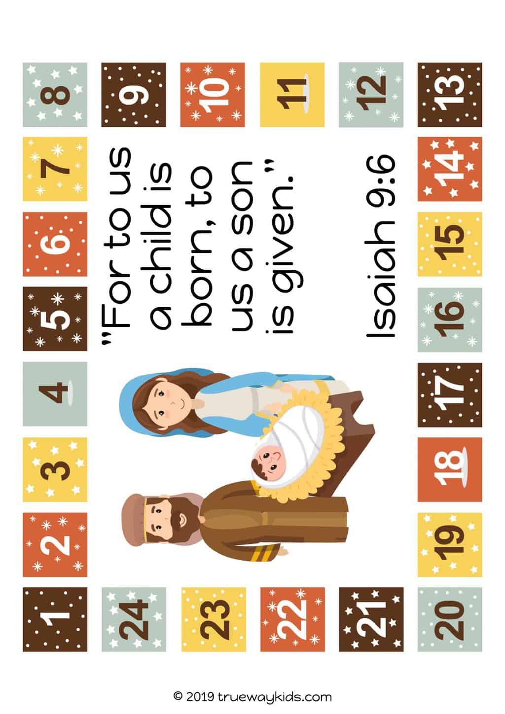 Jesus is born - Free printable Christmas Bible lesson - Trueway Kids