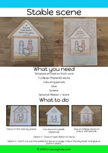 Jesus is born - Free printable Christmas Bible lesson - Trueway Kids