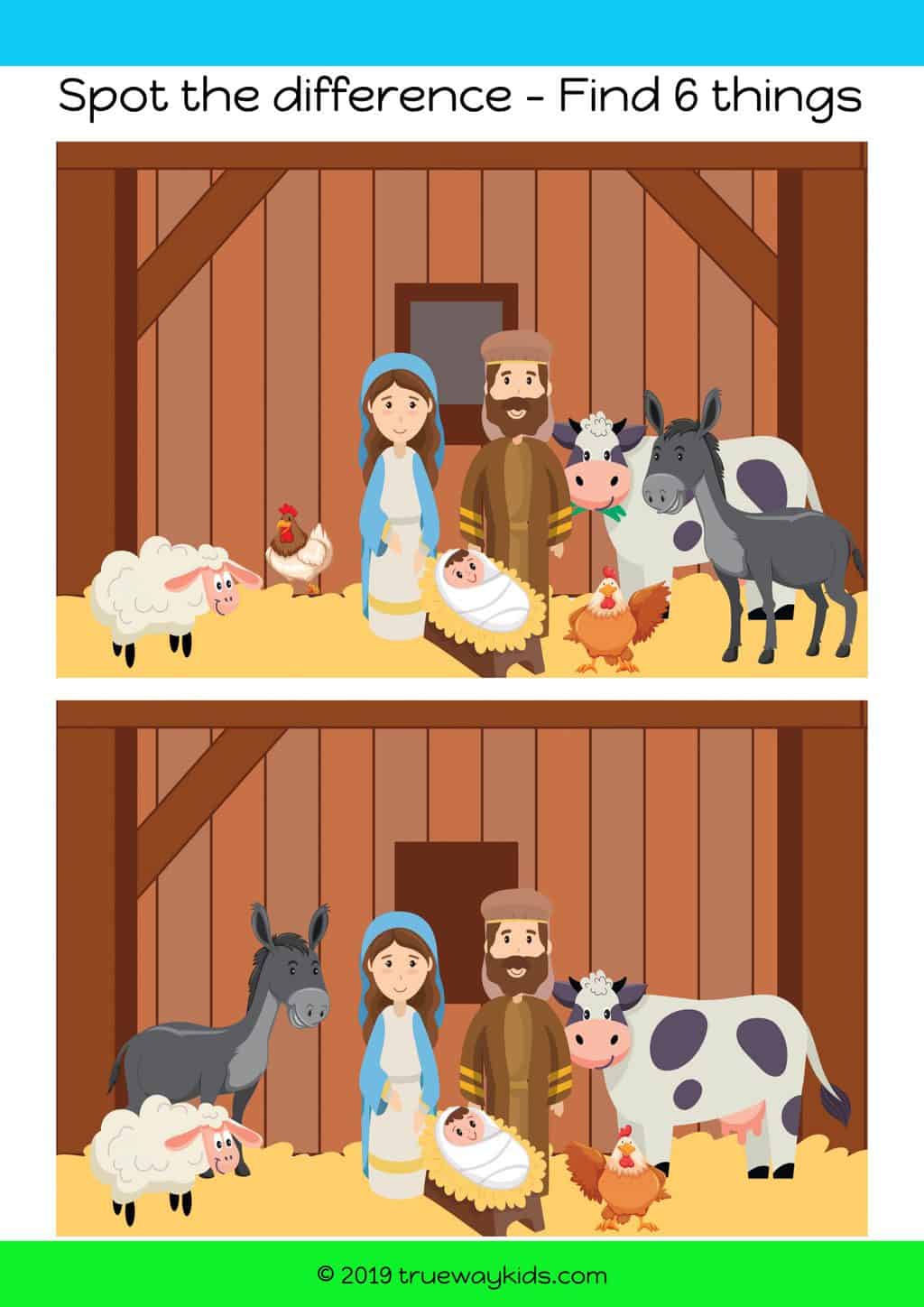 Jesus is born - Free printable Christmas Bible lesson - Trueway Kids