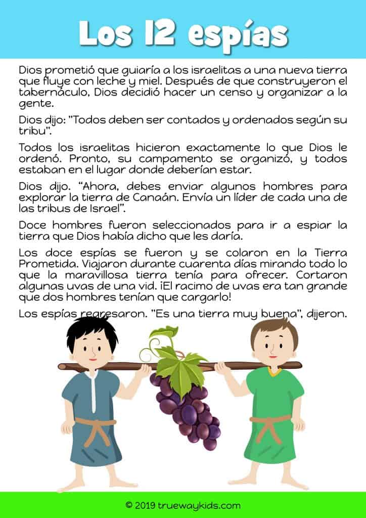 Los 12 espías - lección de la biblia para niños - Trueway Kids