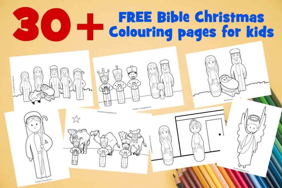 30 + FREE printable Christmas Coloring pages - Bible Based - Trueway Kids