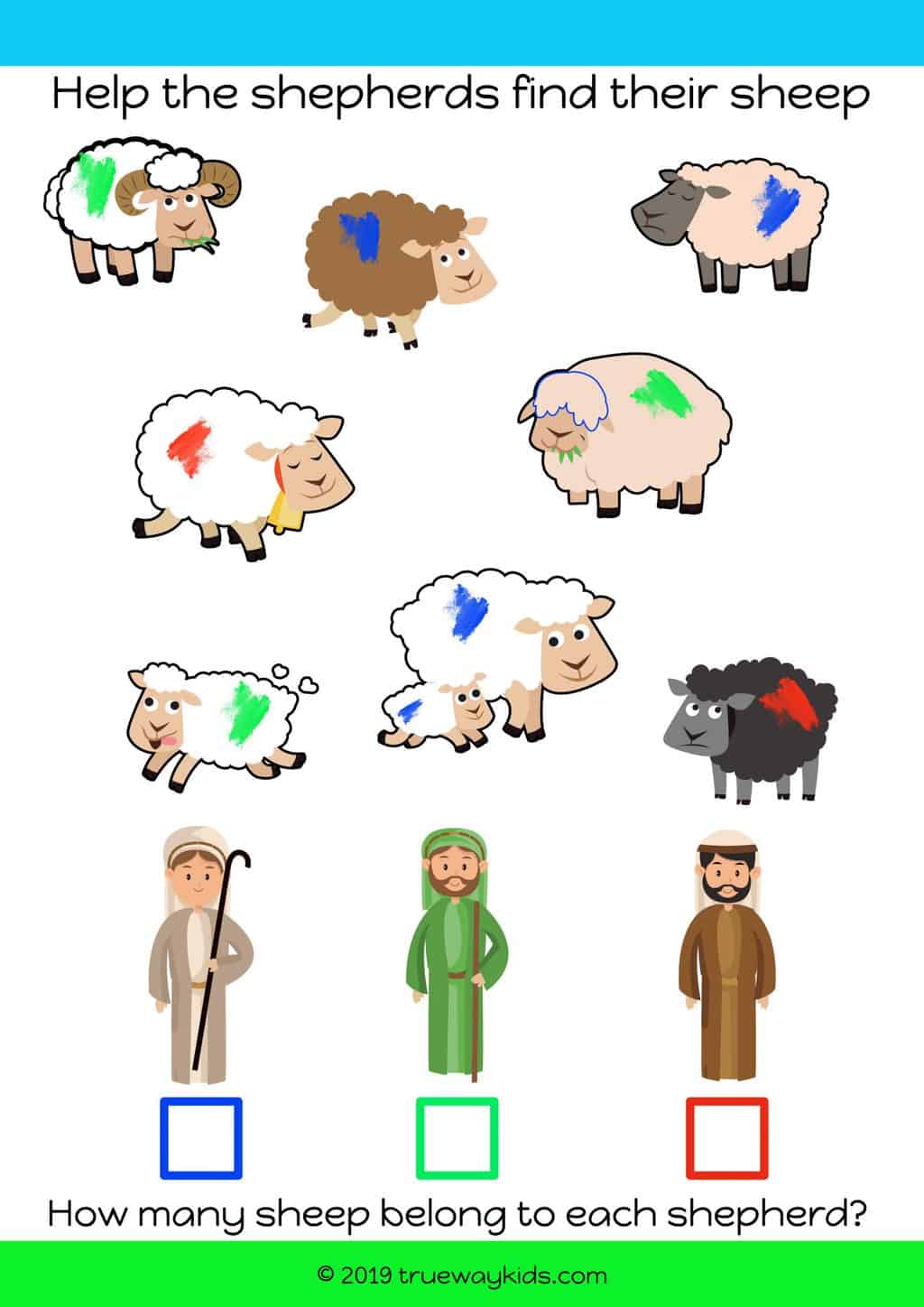 The Shepherds - Free printable Christmas Bible lesson - Trueway Kids