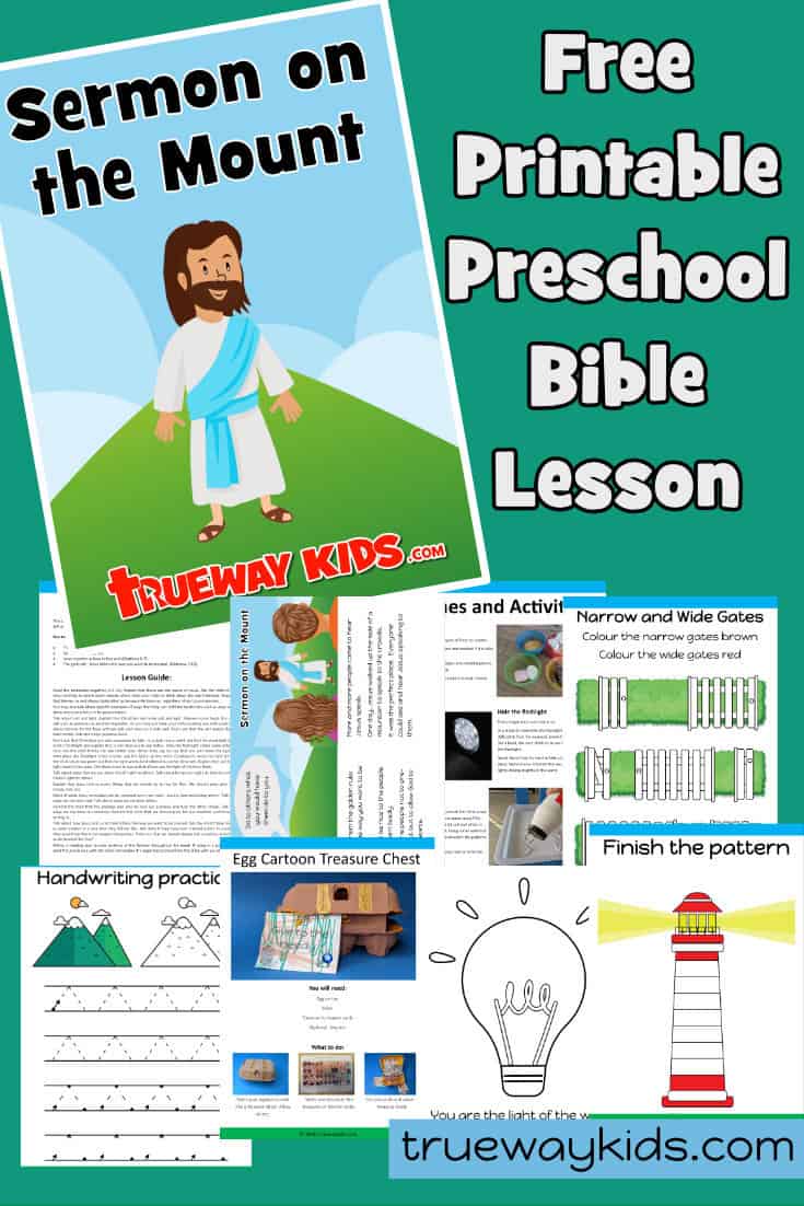 Sermon on the Mount - Bible lesson for kids - Trueway Kids