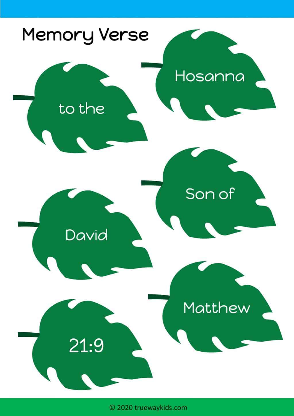 Palm Sunday and Holy Week - Trueway Kids