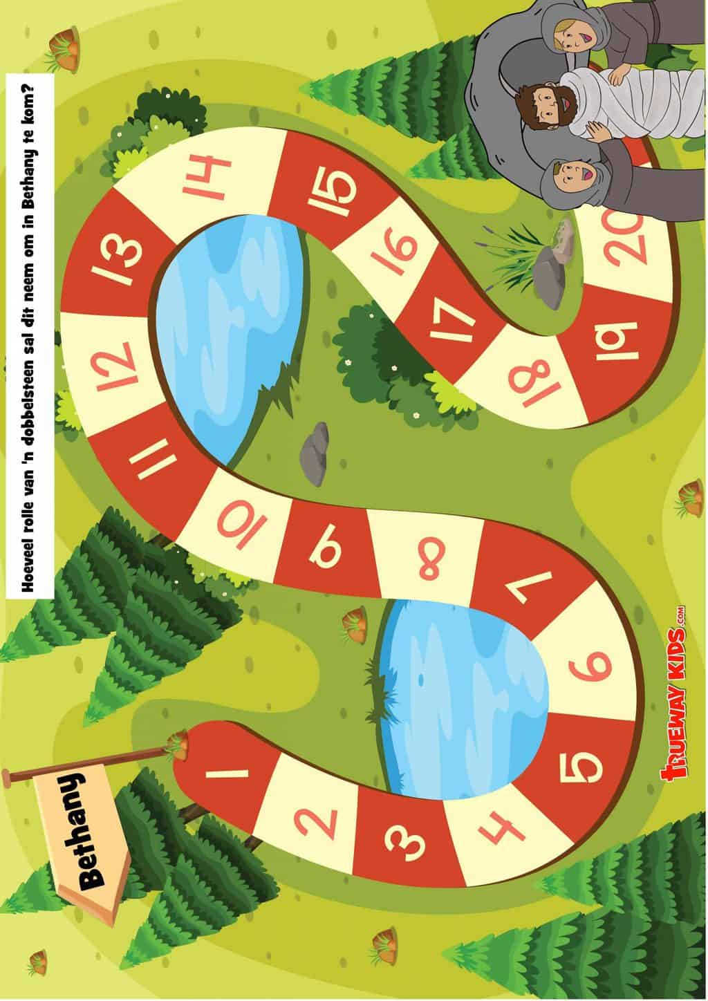 Lasarus - Gratis drukbare Bybel lesse - Trueway Kids