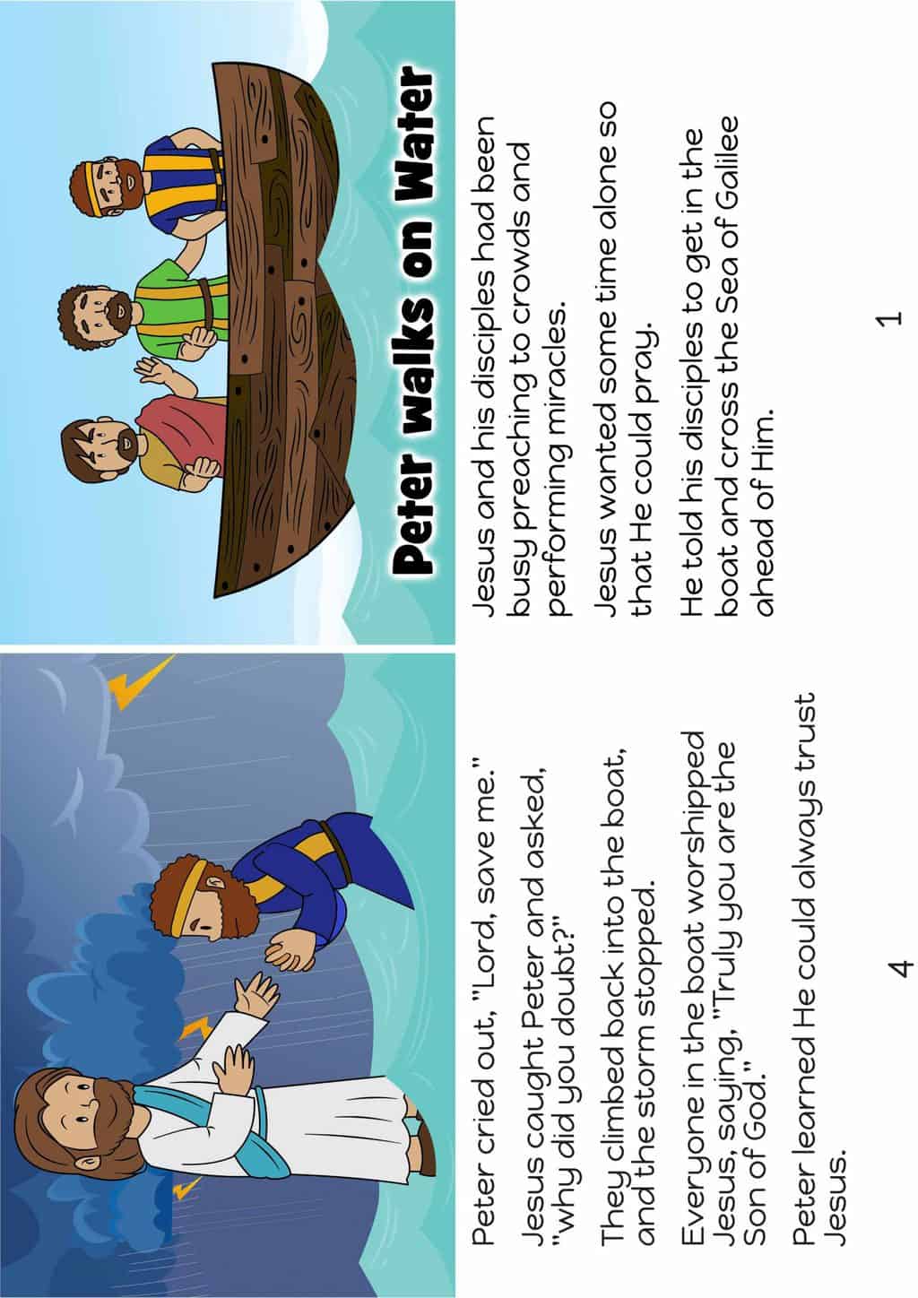 Peter Walks on Water - Bible lesson for kids - Trueway Kids