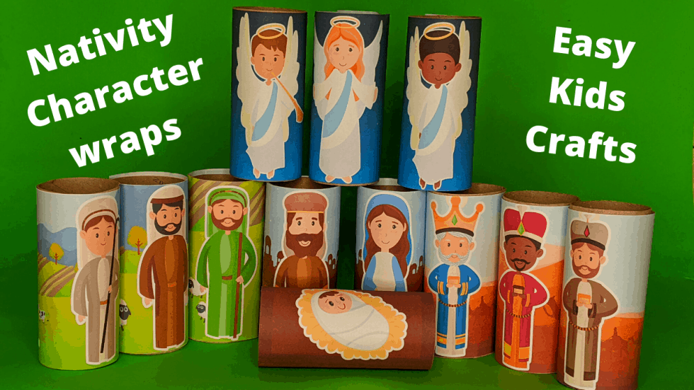 Nativity Characters Wraps - Easy Christmas Craft for Kids - Trueway Kids