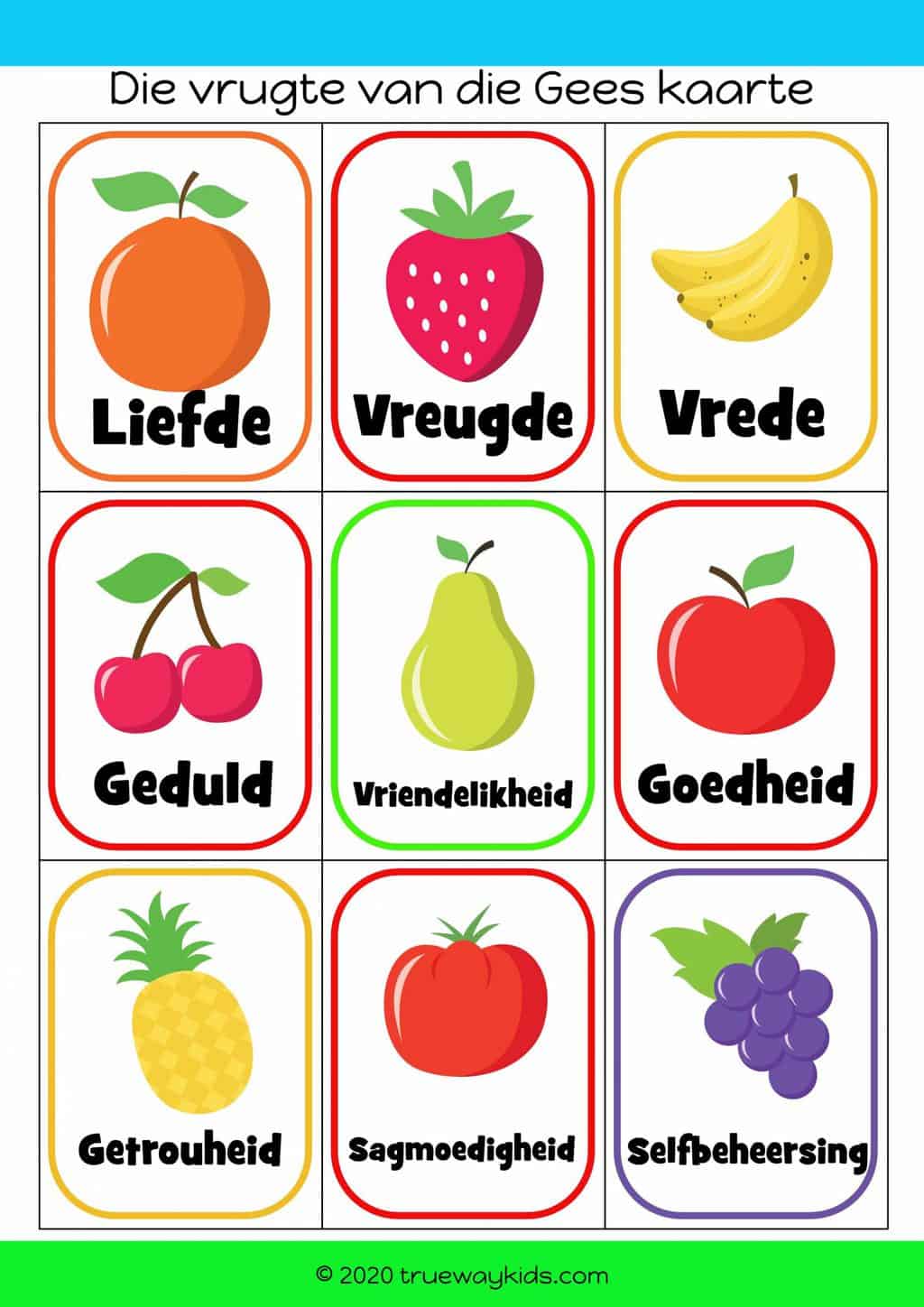Die Vrug van die Gees - Trueway Kids