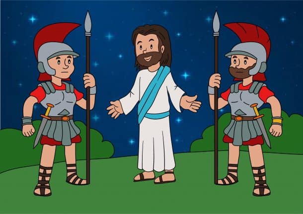 Easter Story Trail 05 - The arrest of Jesus. - Trueway Kids