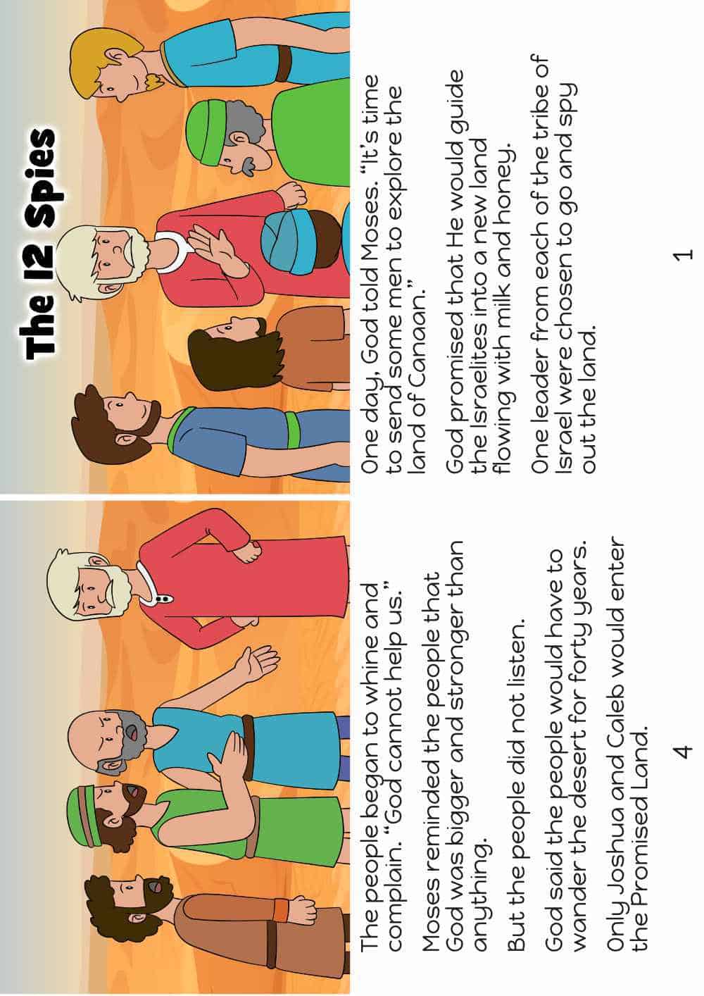 The 12 spies and the promised land - Free Bible lesson for kids ...