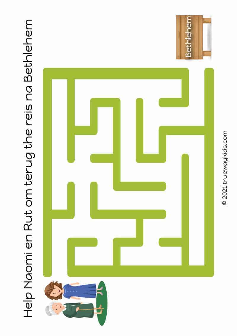 Rut - Gratis drukbare Bybel lesse - Trueway Kids