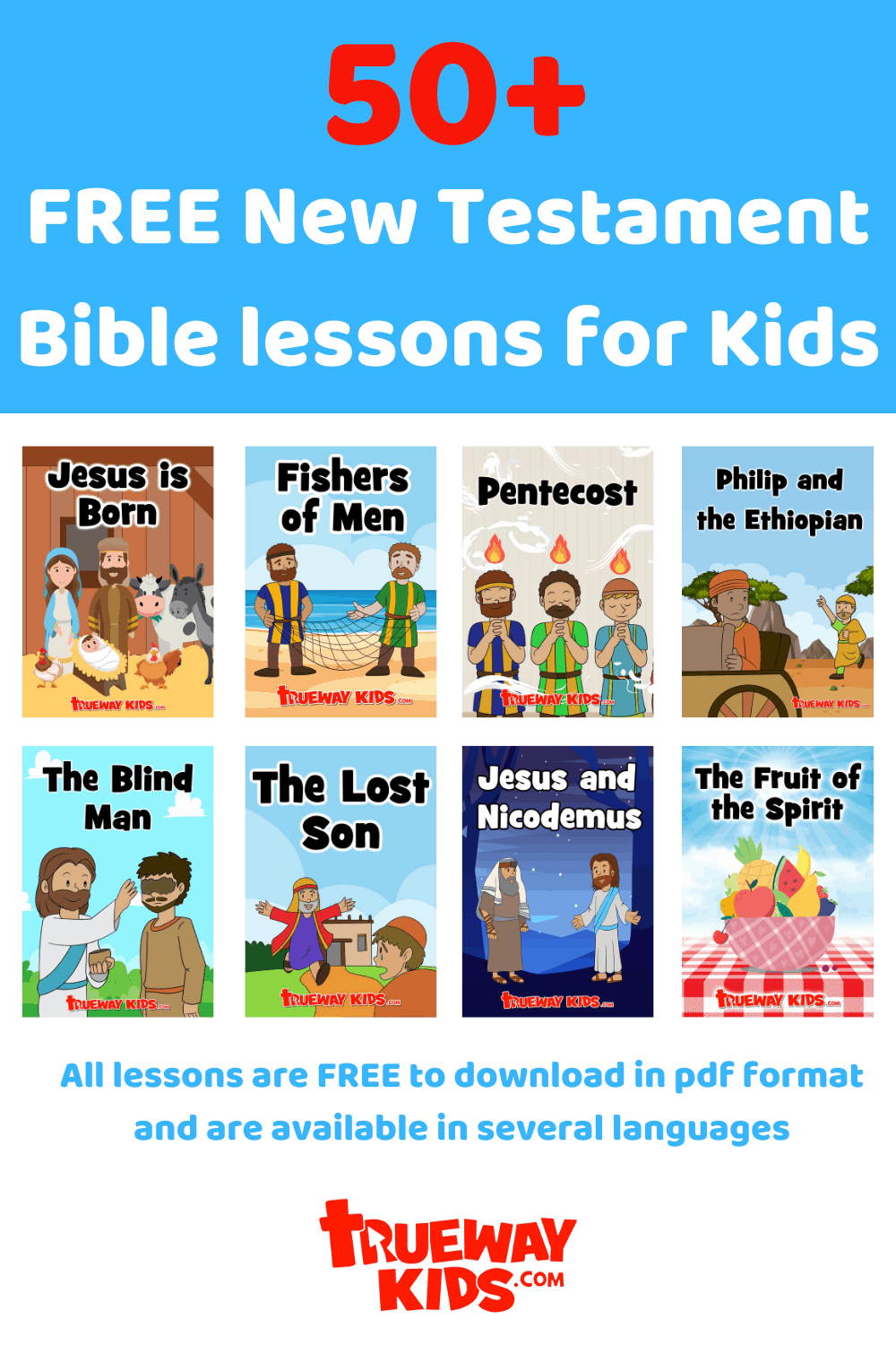 New Testament Bible lessons for Kids - FREE printable - Trueway Kids