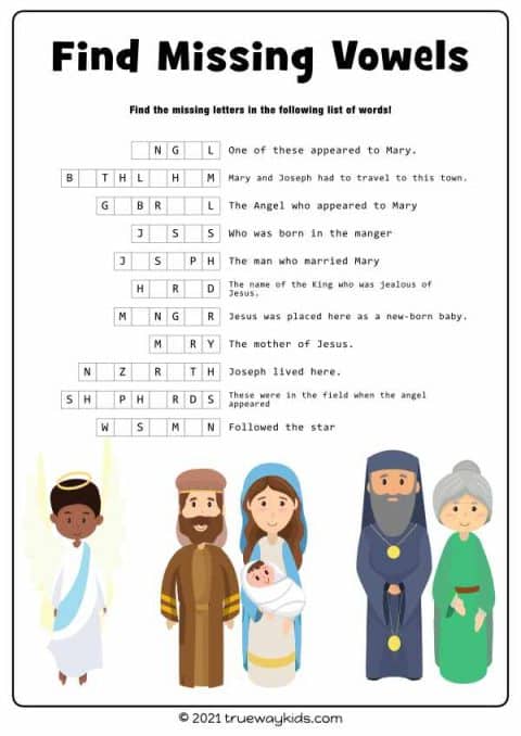 Christmas worksheets for children over 5s - Trueway Kids