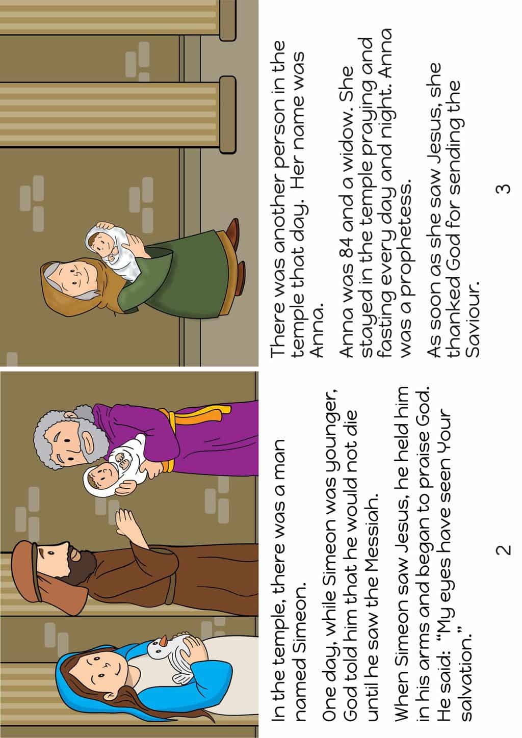 Simeon and Anna – Jesus presented in the temple - Trueway Kids
