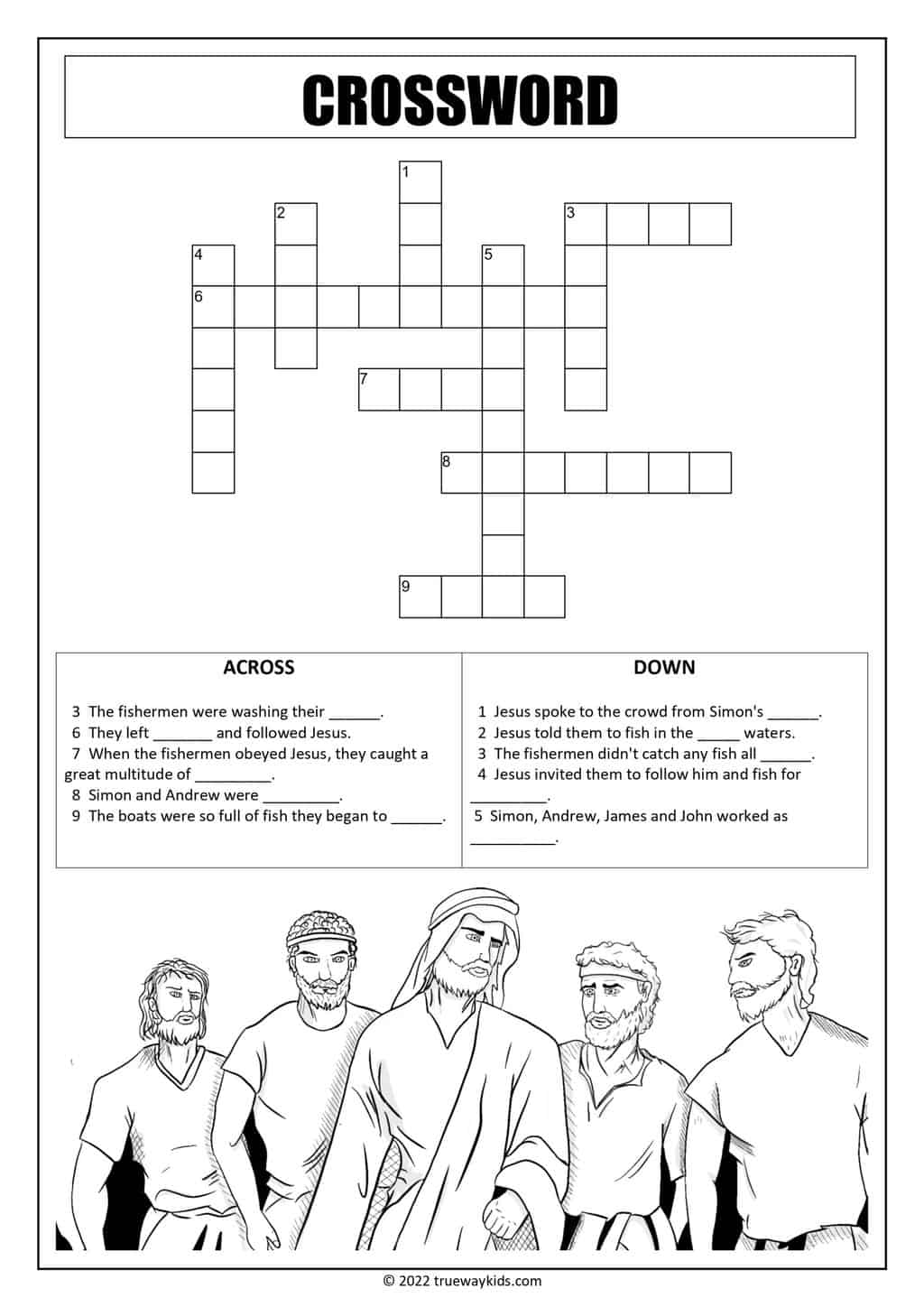 FISHERS OF MEN - Free printable Bible lessons for youth - Trueway Kids