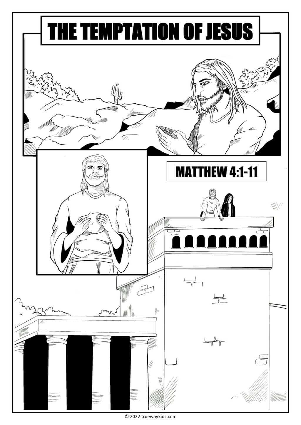 THE TEMPTATION OF JESUS (MATTHEW 4:1-11) - TEEN BIBLE LESSON - Trueway Kids