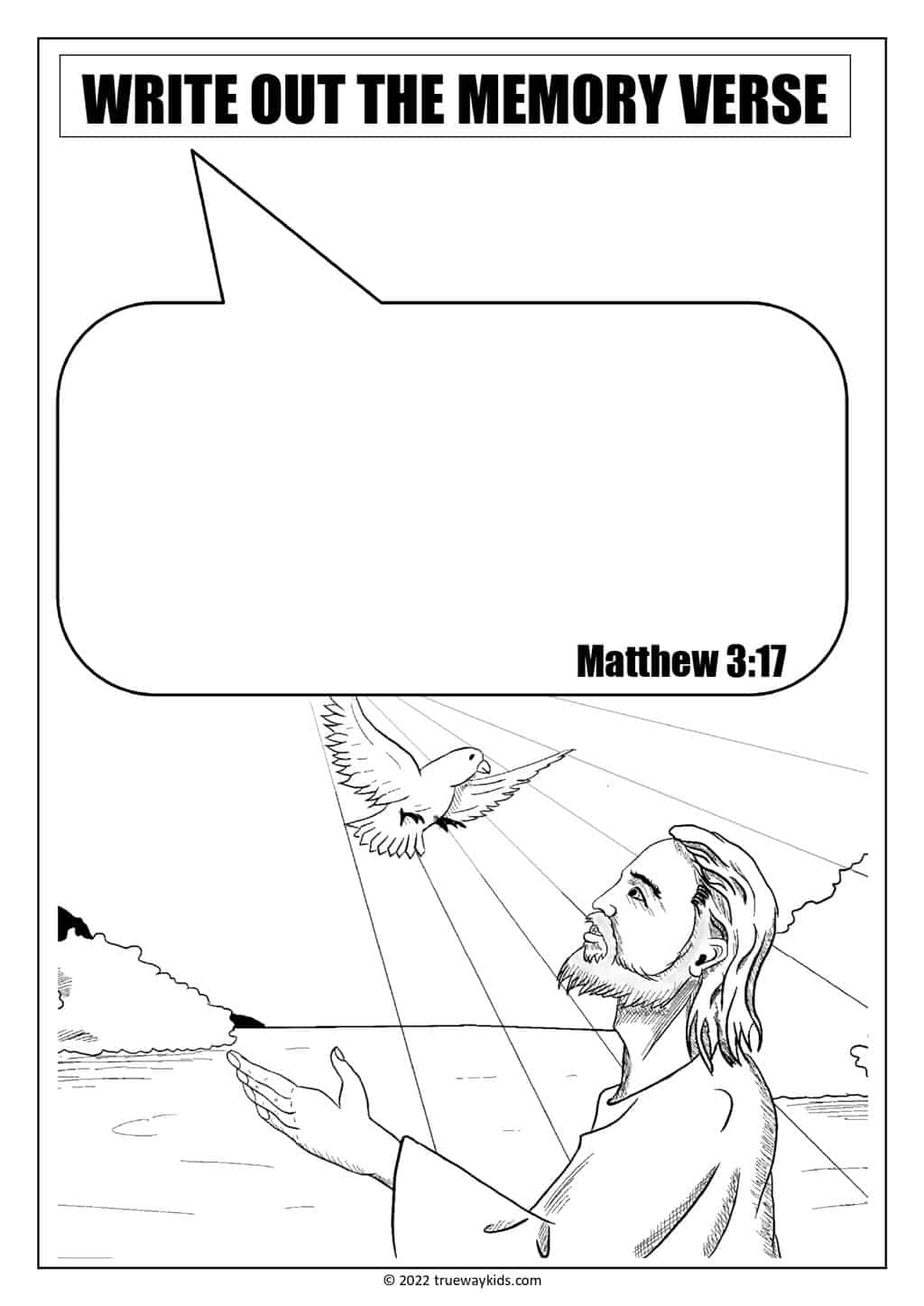 THE BAPTISM OF JESUS (MATTHEW 3:13-17) TEEN BIBLE LESSON - Trueway Kids