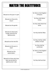 THE SERMON ON THE MOUNT - Teen Bible lesson - Trueway Kids