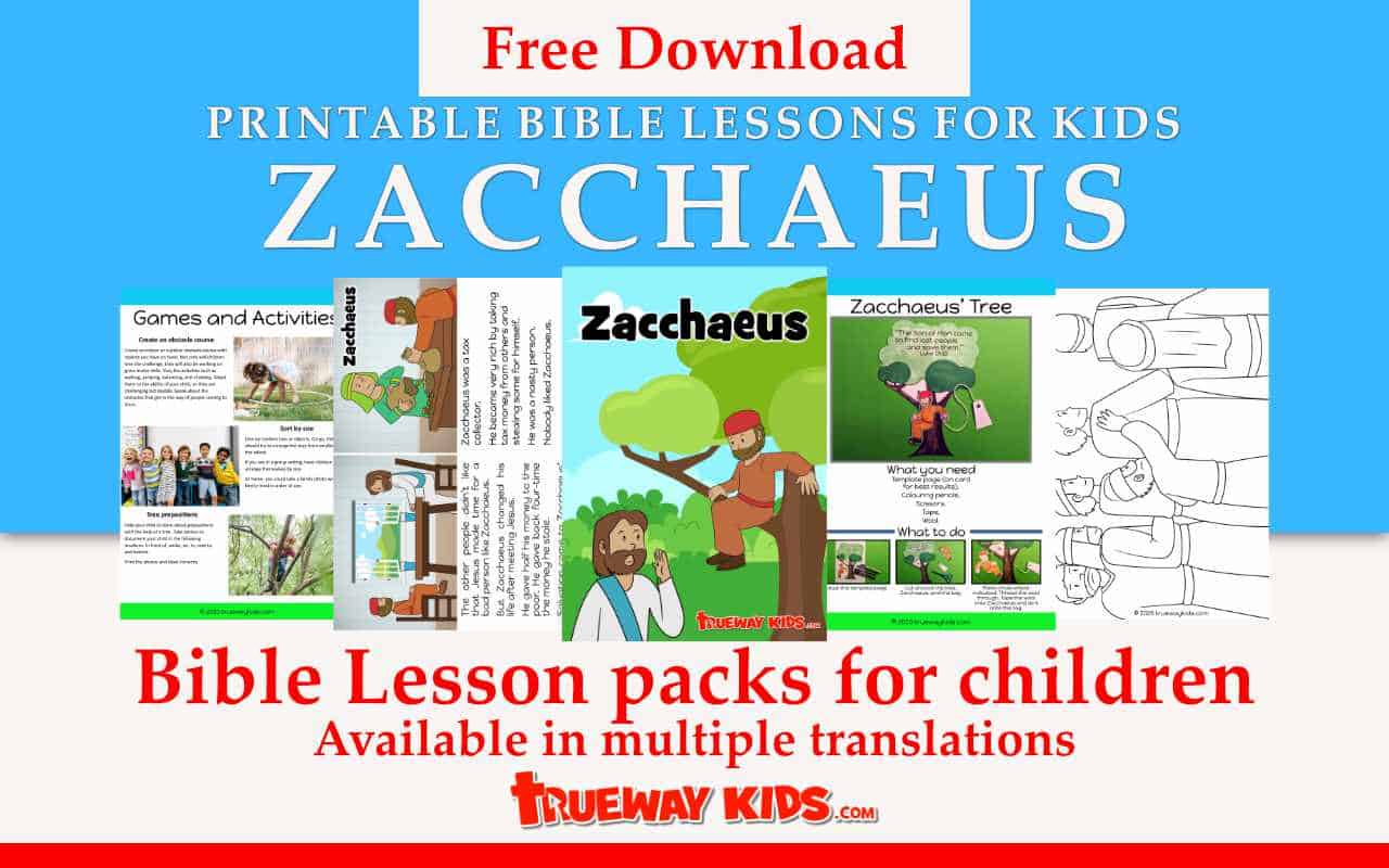 Zacchaeus - Bible lesson for kids - Trueway Kids
