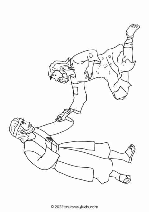 Peter and John Heal a Lame Beggar - Trueway Kids