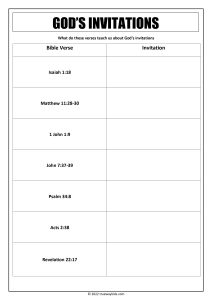 THE PARABLE OF THE GREAT FEAST - Luke 14:15-24 (Teen Bible lesson ...
