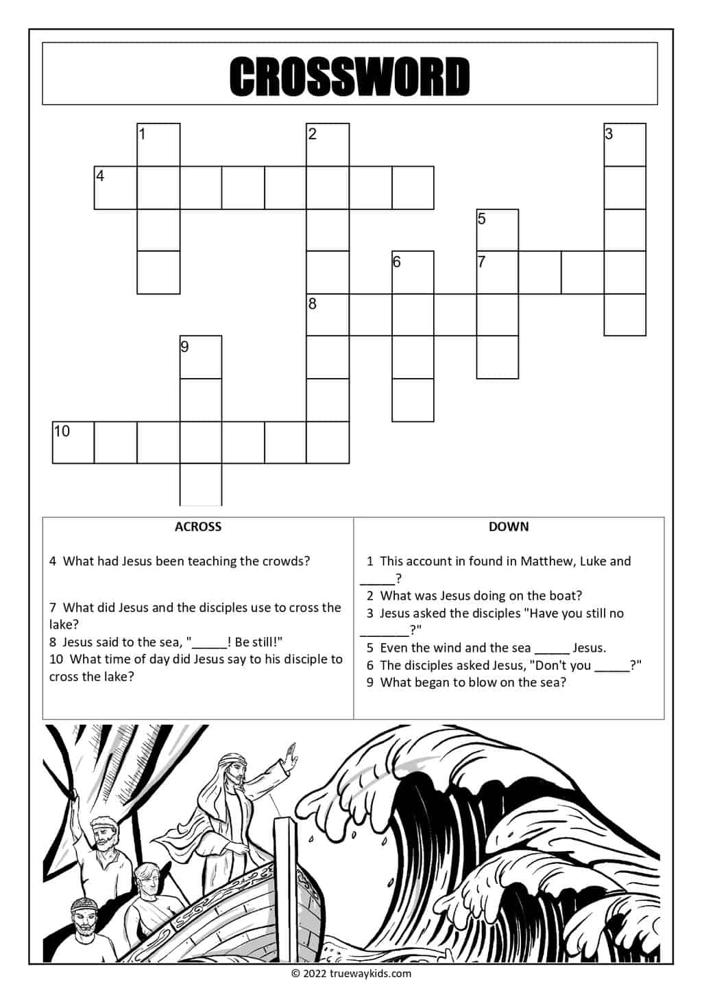 JESUS CALMS THE STORM - MARK 4:35-41 (Teen Bible lesson) - Trueway Kids