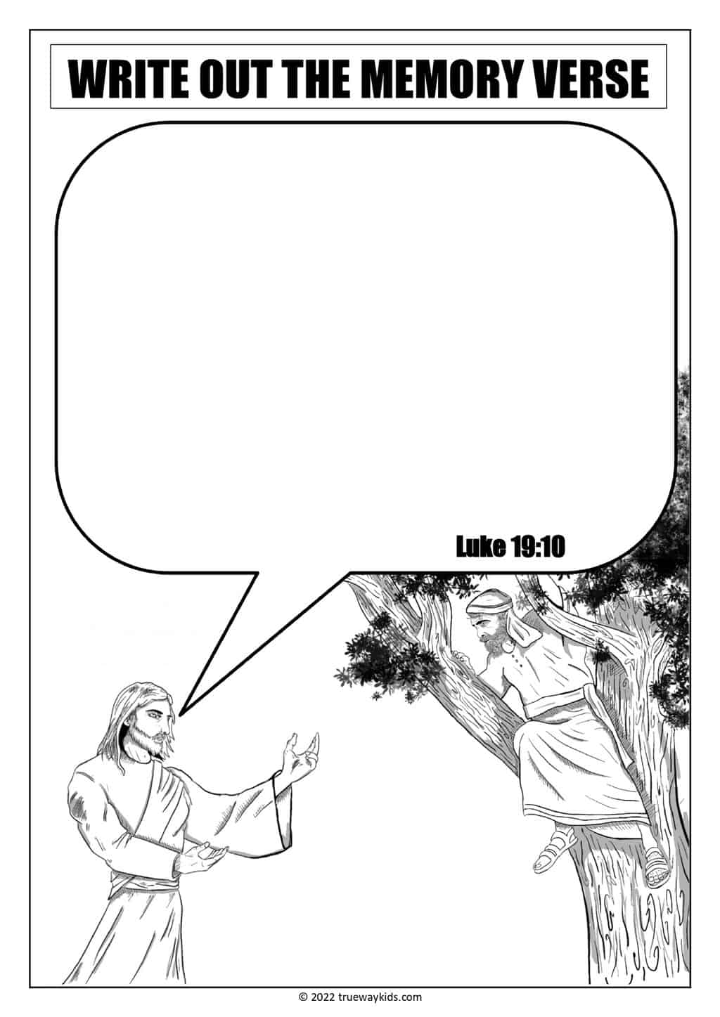 JESUS AND ZACCHAEUS - Luke 19:1-10 (Bible lesson for teens) - Trueway Kids