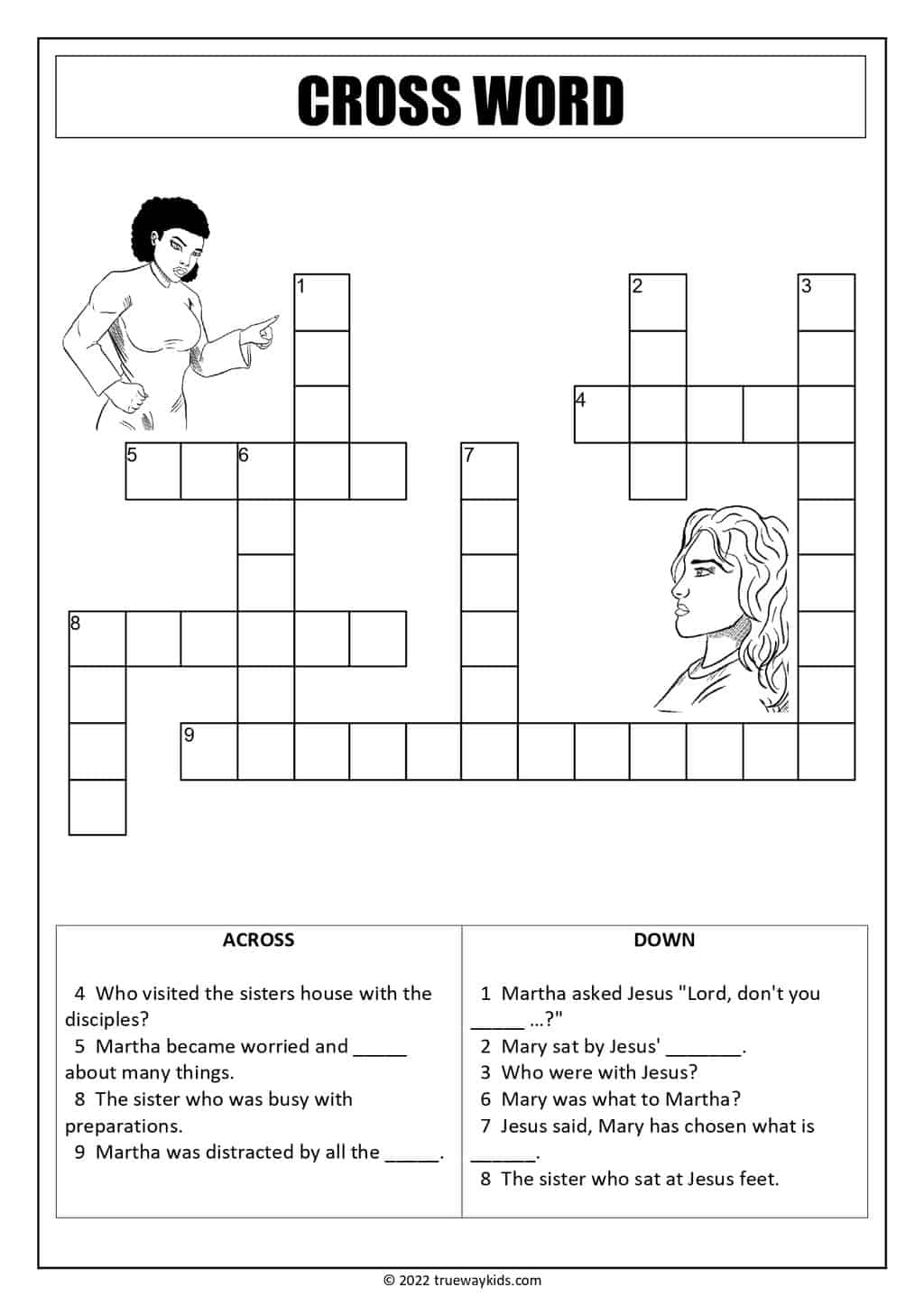 JESUS VISITS MARY AND MARTHA - LUKE 10:38-42 (Teen Bible lesson ...