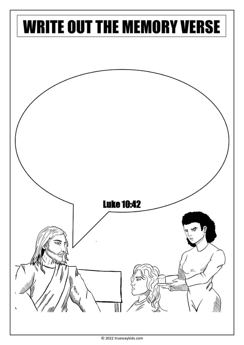 JESUS VISITS MARY AND MARTHA - LUKE 10:38-42 (Teen Bible lesson) - Trueway Kids