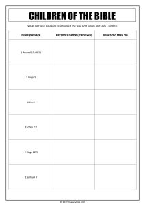 JESUS WELCOMES THE LITTLE CHILDREN (Bible study for teens) - Trueway Kids