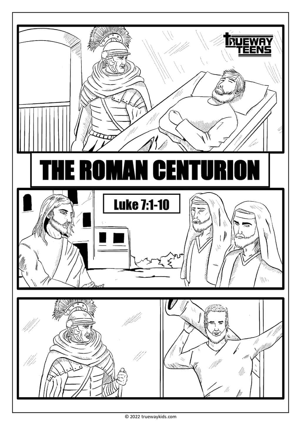 THE ROMAN CENTURION - Luke 7:1-10 & Matthew 8:5-13 (Bible lesson for ...