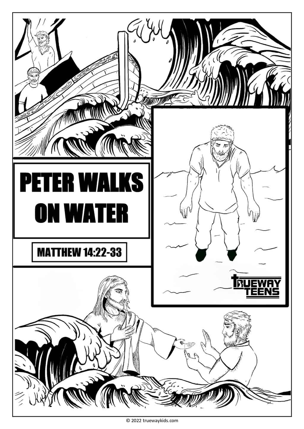 PETER WALKS ON WATER - MATTHEW 14:22-33 (Bible lesson for teens ...