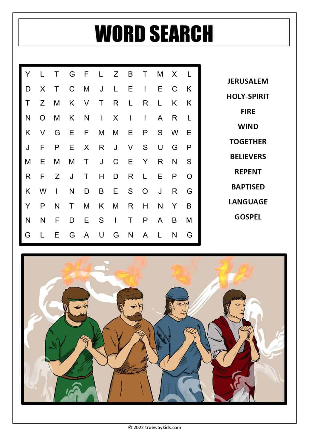 PENTECOST - ACTS 2 - Bible lesson for Teens - Trueway Kids