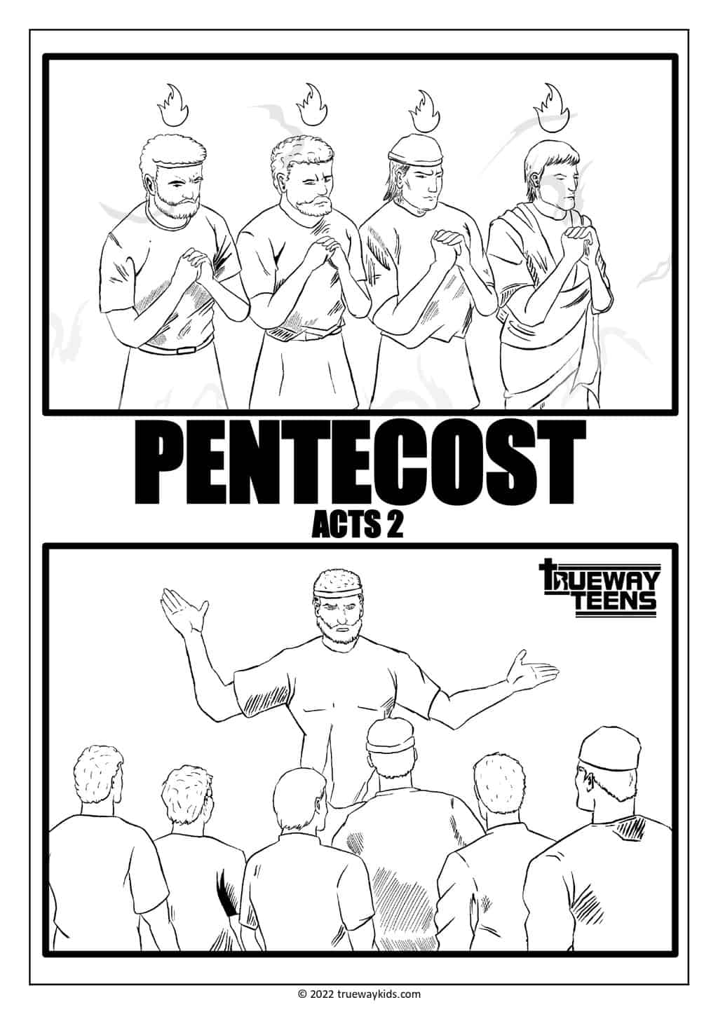 PENTECOST - ACTS 2 - Bible lesson for Teens - Trueway Kids