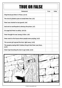 PETER IS RESCUED FROM PRISON - Acts 12:1-18 (Bible lesson for teens ...