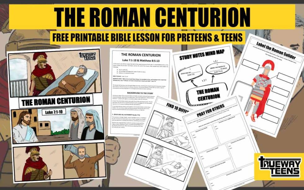 THE ROMAN CENTURION - Luke 7:1-10 & Matthew 8:5-13 (Bible lesson for ...