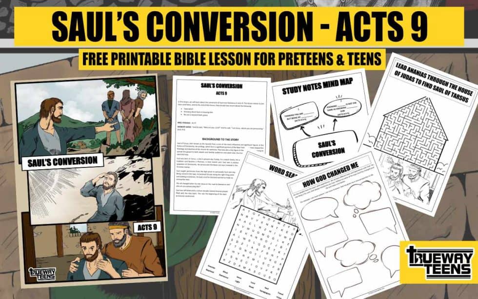 SAUL’S CONVERSION - ACTS 9 (Bible lesson for teens) - Trueway Kids
