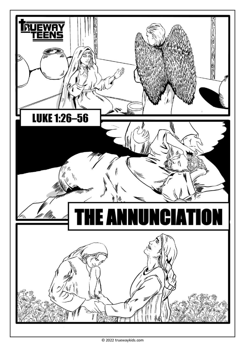 THE ANNUNCIATION - Luke 1:26-56 (Bible lesson for teens - Trueway Kids